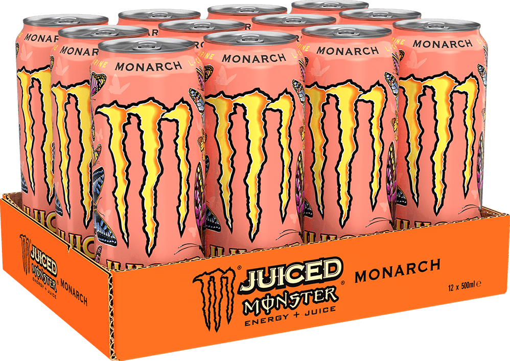Monster Energy Juiced Monarch – 12-Pack (500ml) or Single Can